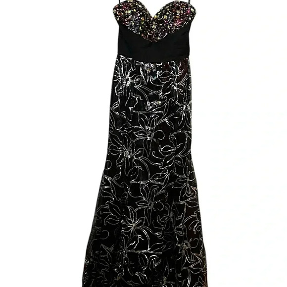 Disney | Dresses | Disney Forever Enchanted Sequin And Gem Prom Dress ...